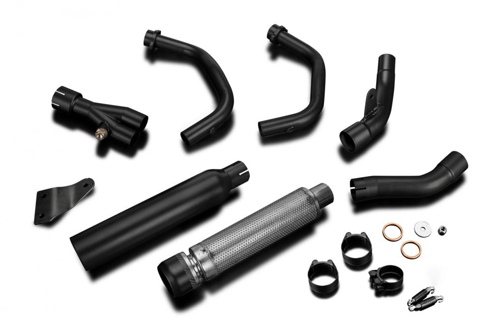 Full Ceramic Black Exhaust with 16 Inch Bull Nose Muffler for CMX500 Rebel